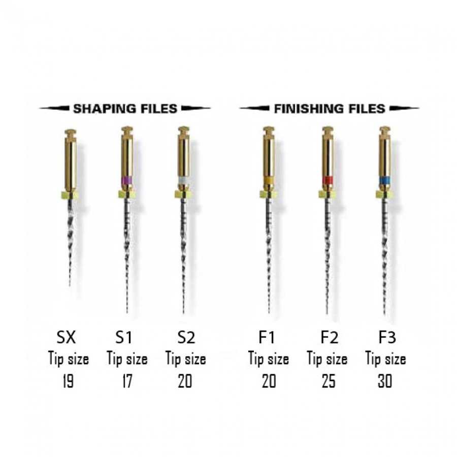 Dentsply, Maillefer, Protaper GOLD RA, 21mm, 6 vijlen per verpakking
